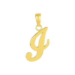 script letter l pendant