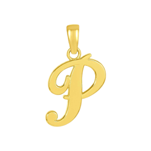 letter a solid gold pendant