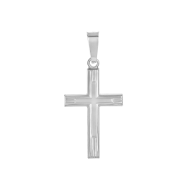 white silver cross